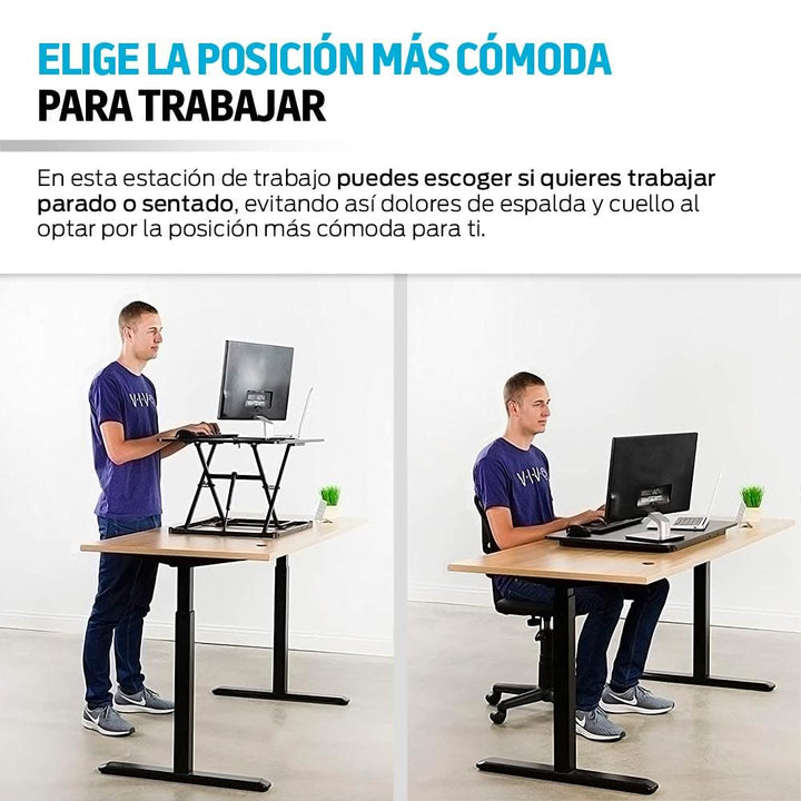 Escritorio Elevable para Computadora de Altura Ajustable Standing Desk | Redlemon.com.mx