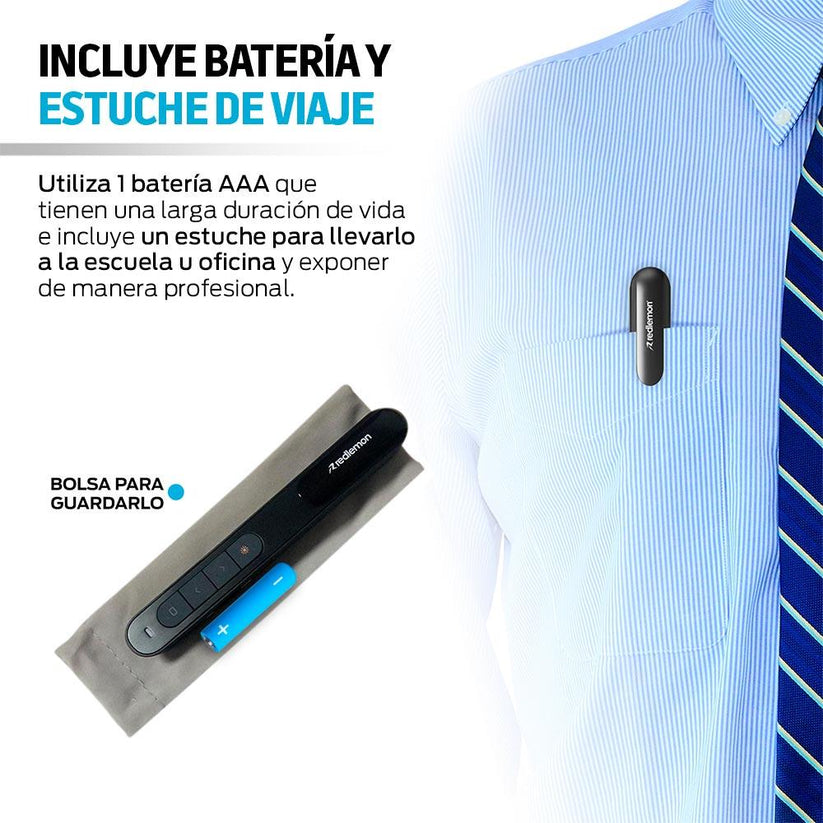 Apuntador Láser y Presentador Inalámbrico USB Universal Redlemon